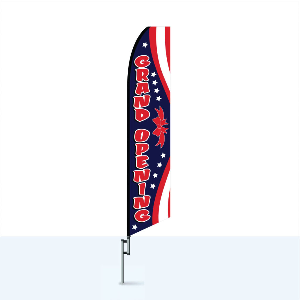 Open & Welcome Swooper Flags | BPI Custom Printing