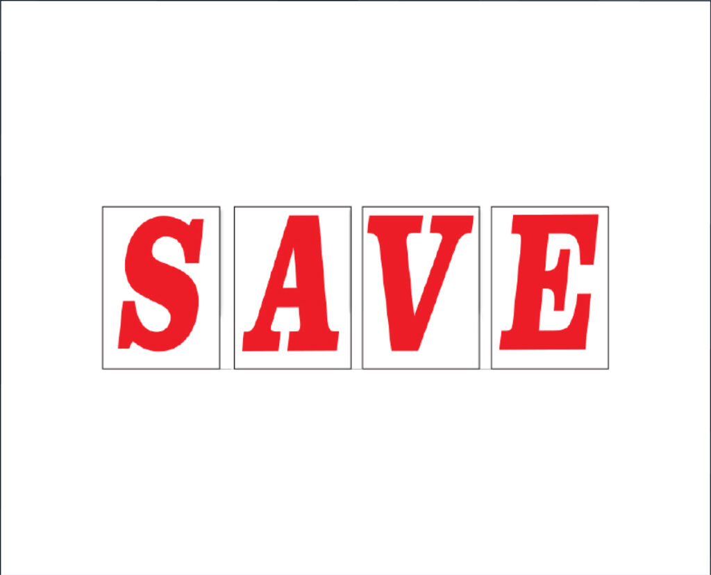 Under Hood “SAVE” Sign Set | BPI Custom Printing